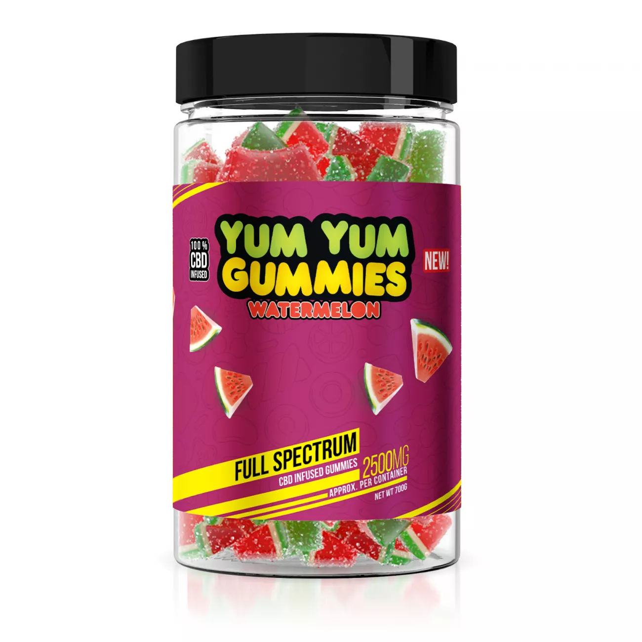 Yum Yum Gummies - CBD Full Spectrum Watermelon Slices - 2500mg | CBD ... Yum Yum Gummies - CBD Full Spectrum Watermelon Slices - 2500mg | CBD ...